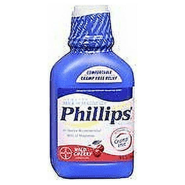 Phillips Milk Magnesia Relieve Constipation, Wild Cherry, 12oz, 3-Pack ...