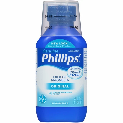 Phillips Milk Of Magnesia Saline Laxative Cramp Free Relief Original ...