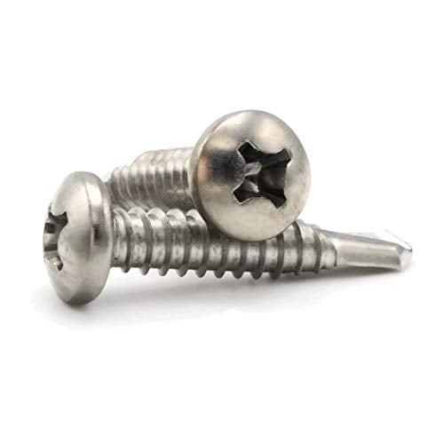 Phillips Pan Head Self Driller TEK 410 Stainless Steel - #6 x 1/2" Qty ...