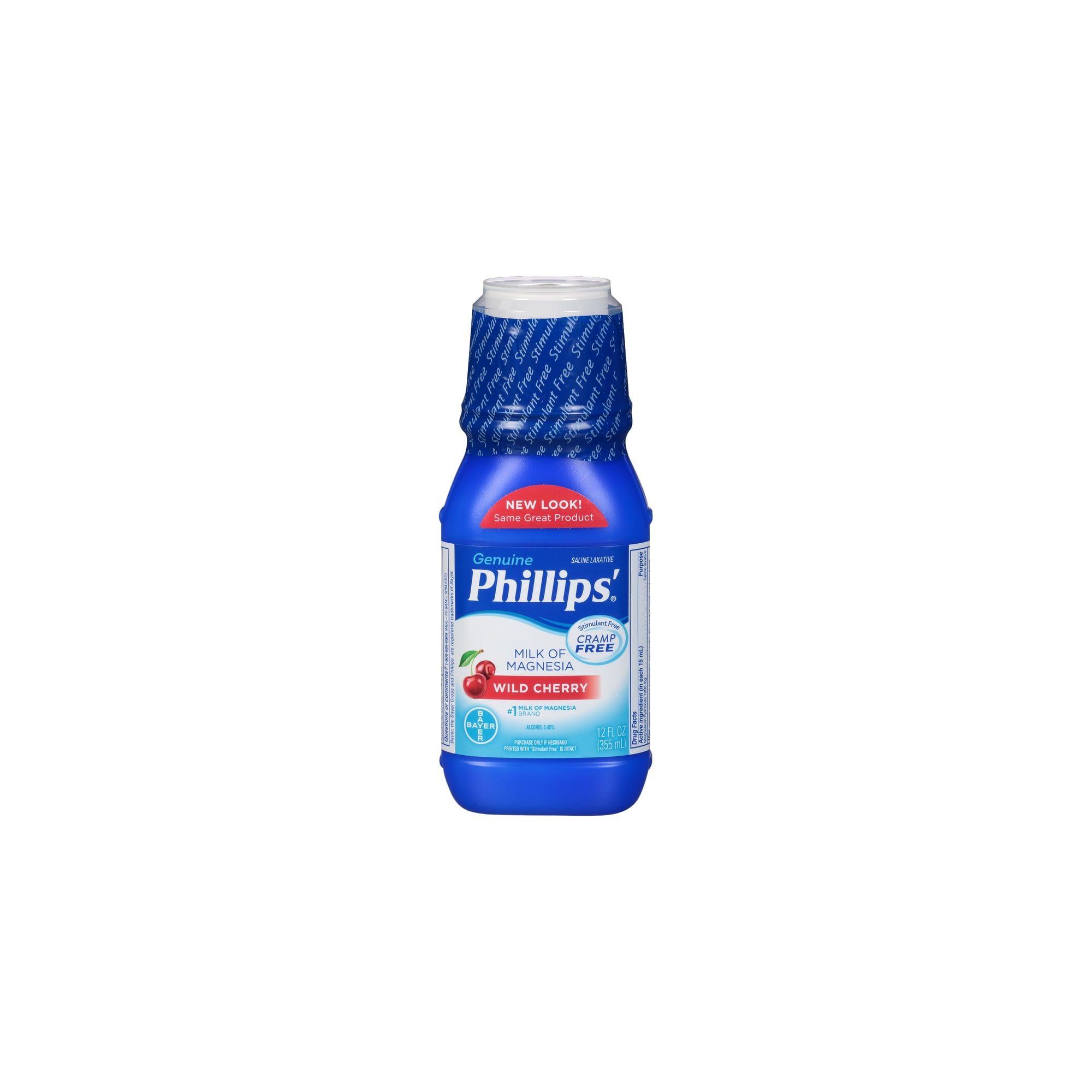 Phillips' Wild Cherry Milk of Magnesia Liquid Magnesium Laxative, 12 oz ...