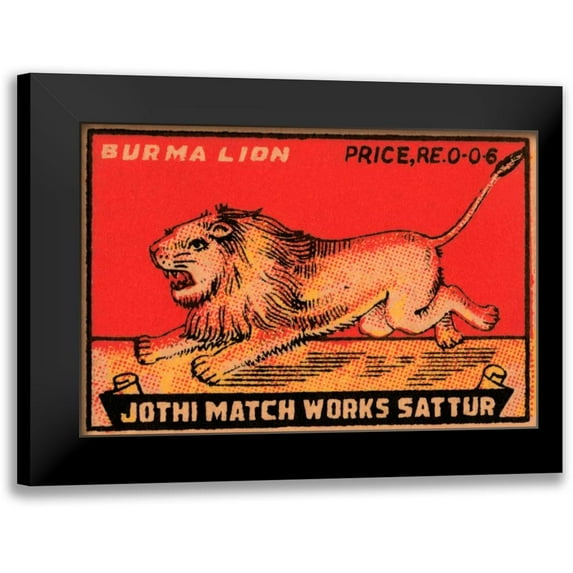 Phillumenart 18x13 Black Modern Framed Museum Art Print Titled - Burma ...