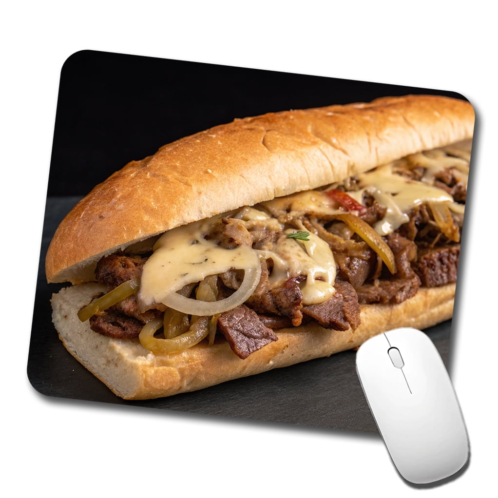 Philly Cheesesteak Sub Sandwich Mouse Pad Low Profile Gaming Mat ...