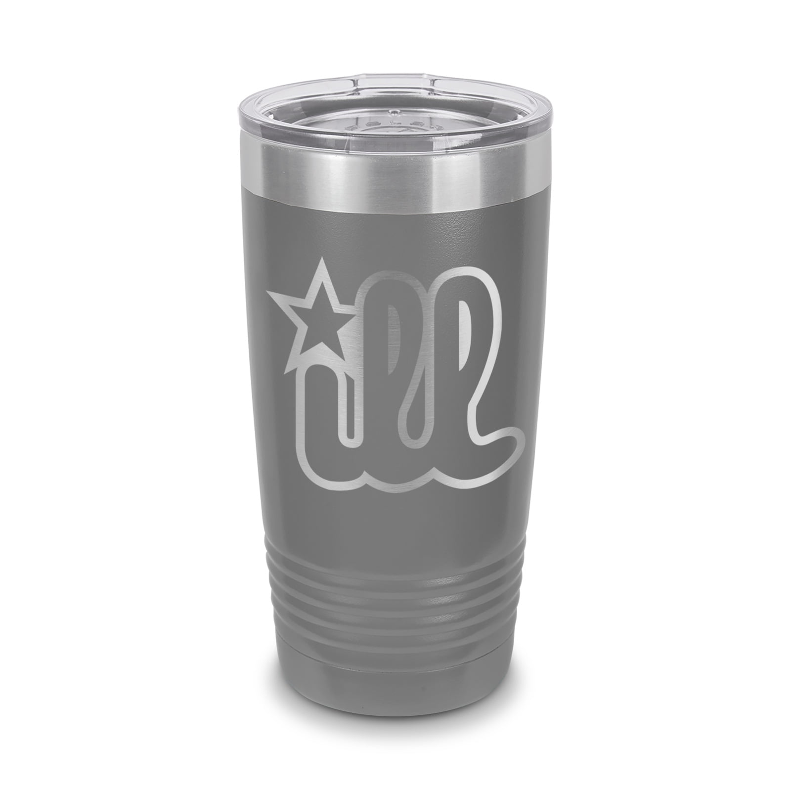 Philly ILL Tumbler 20 oz - Laser Engraved w/ Clear Lid - Stainless ...