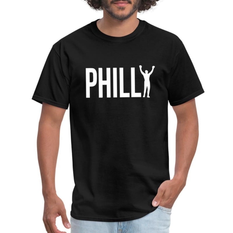 Philly Rocky Pose Philadelphia Men's T-Shirt - Walmart.com