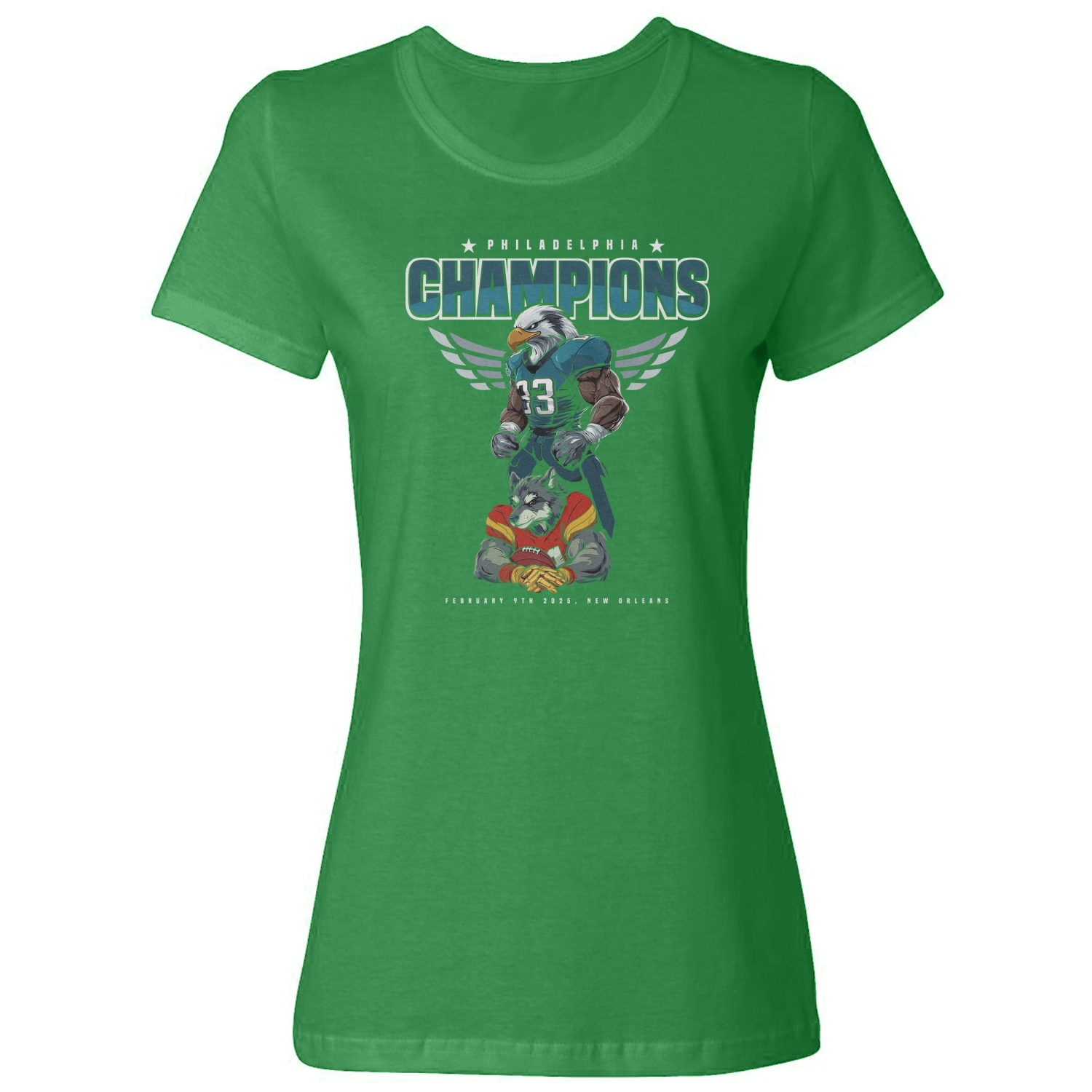 Philly-inspired 2025 Champs Tribute Tee Football Fans Ladies' Crewneck ...
