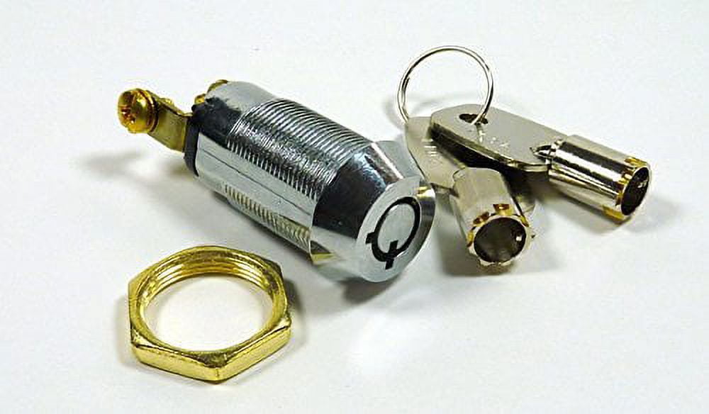 Philmore 5/8" On/Off Key Switch Lock SPST Key Removable On Or Off With ...