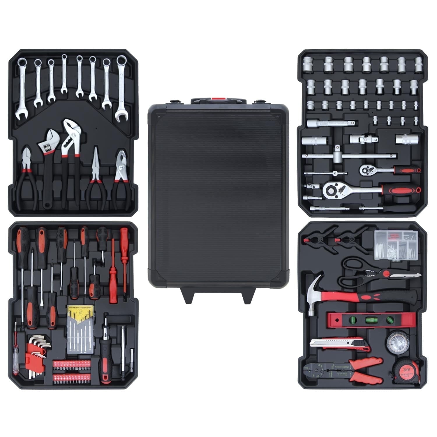 Kcpolre 678-Piece Professional-Grade Home & Auto Repair Tool Kit with ...