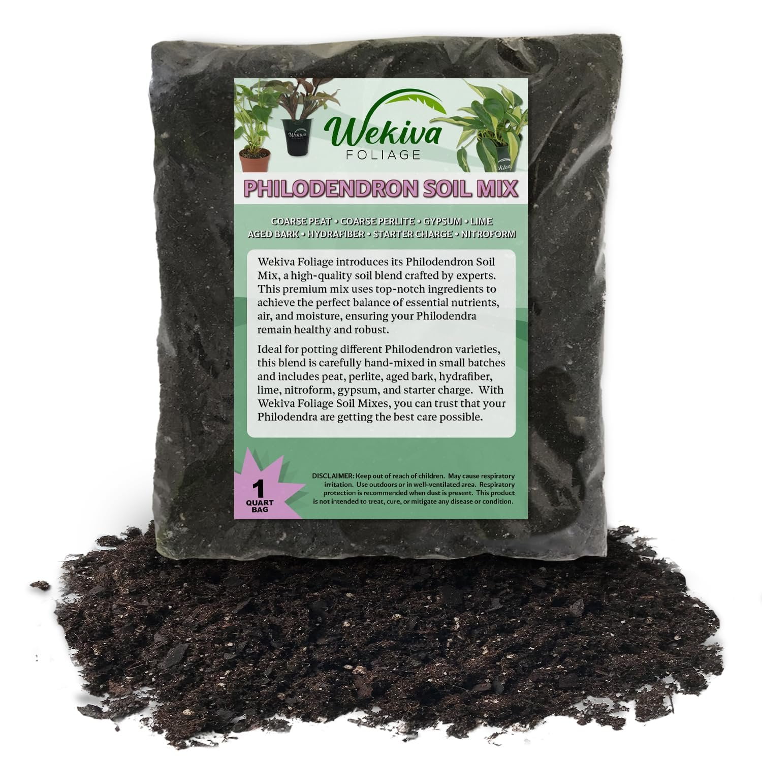 Philodendron Growing Soil Mix 5 Quarts - Custom Soil Blend Potting Mix ...