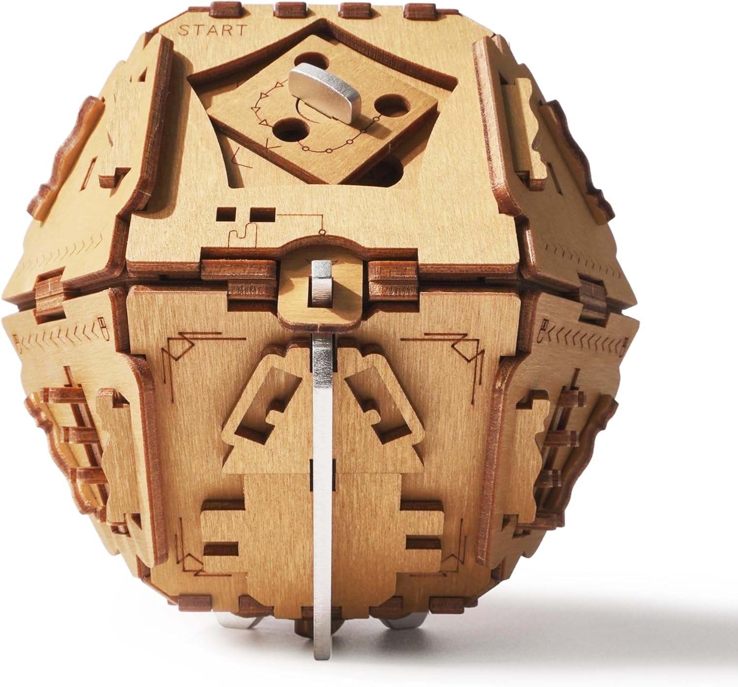 Philosopher's Stone Puzzle Box - 3D Brain Teaser Puzzle for Adults - Wooden Treasure Chest ...