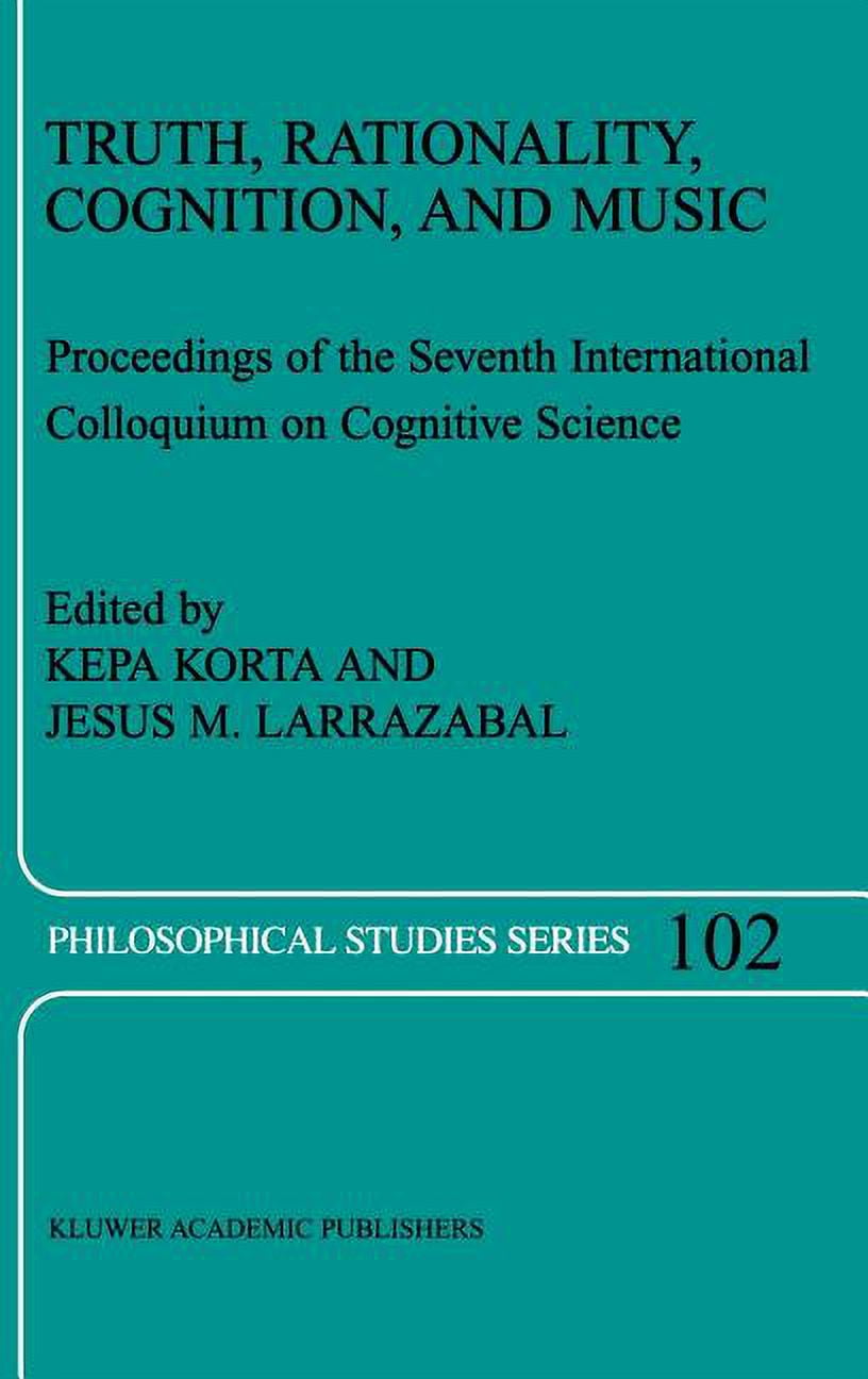 Philosophical Studies Truth, Rationality, Cognition, and Music, Book ...