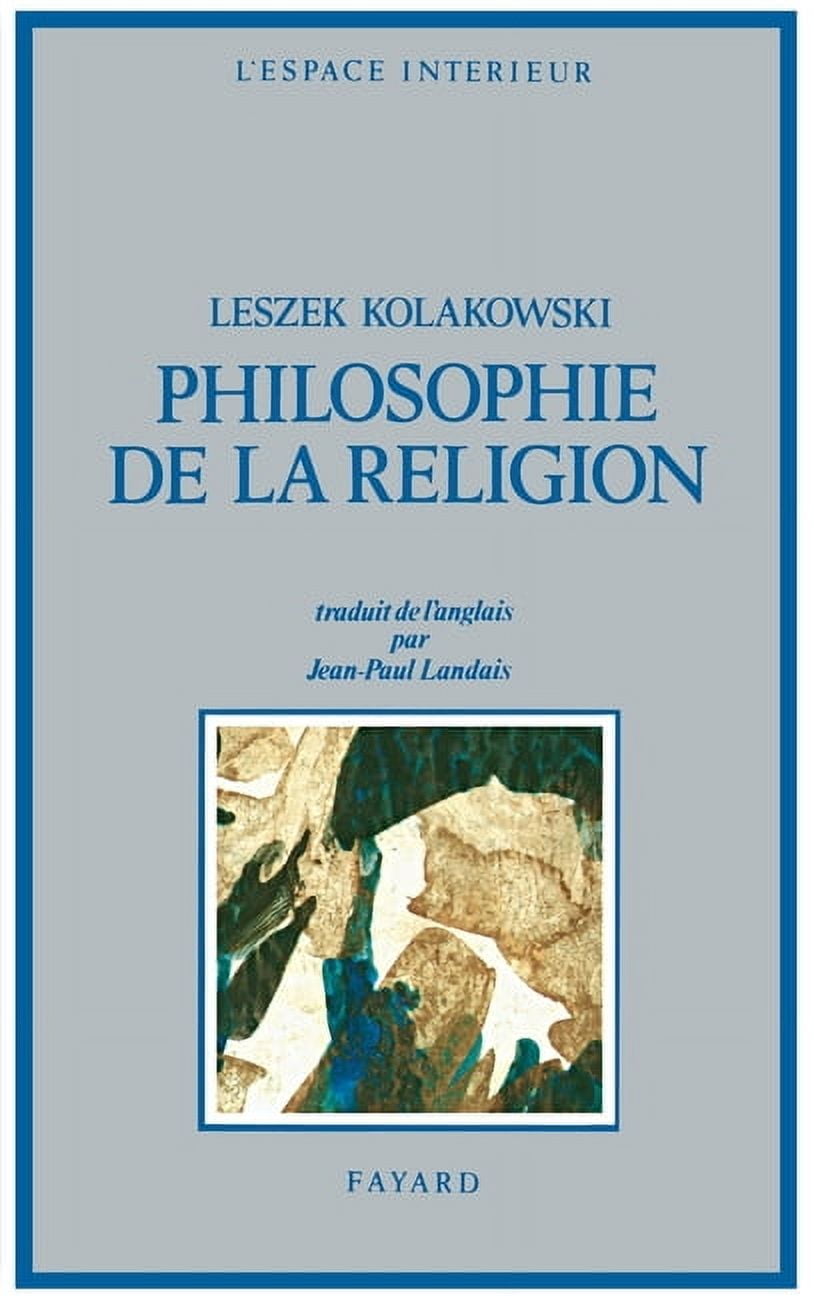 Philosophie de la religion, (Paperback) - Walmart.com