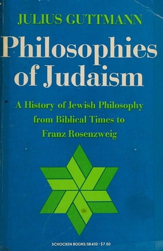 Pre-Owned Philosophies of Judaism : The History of Jewish Philosophy ...