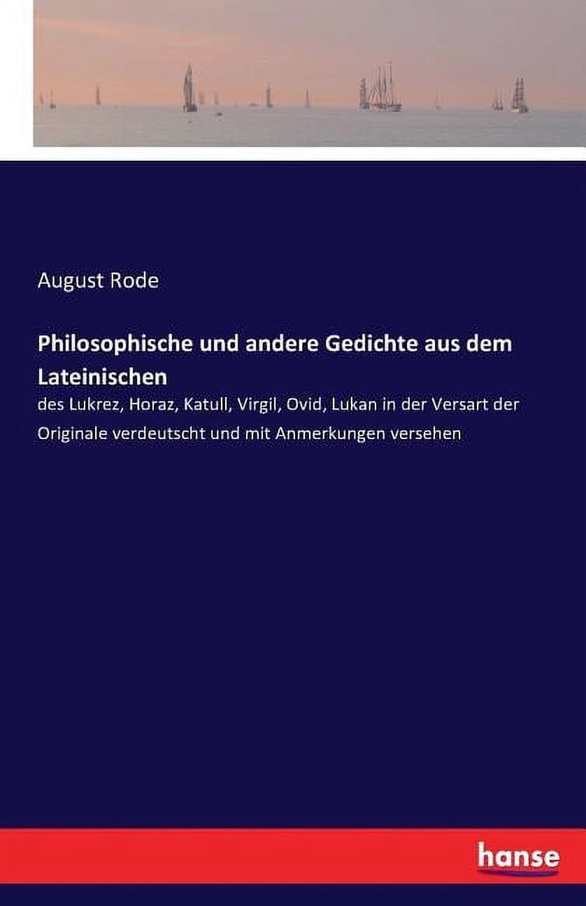 Philosophische und andere Gedichte aus dem Lateinischen : des Lukrez ...