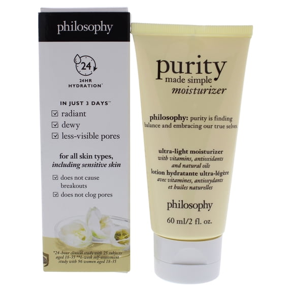 Philosophy Purity Made Simple Ultra-Light Face Moisturizer, 2 oz, for ...