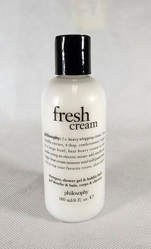Fresh Cream by Philosophy, 6oz Shampoo, Shower Gel, and Bubble Bath ...