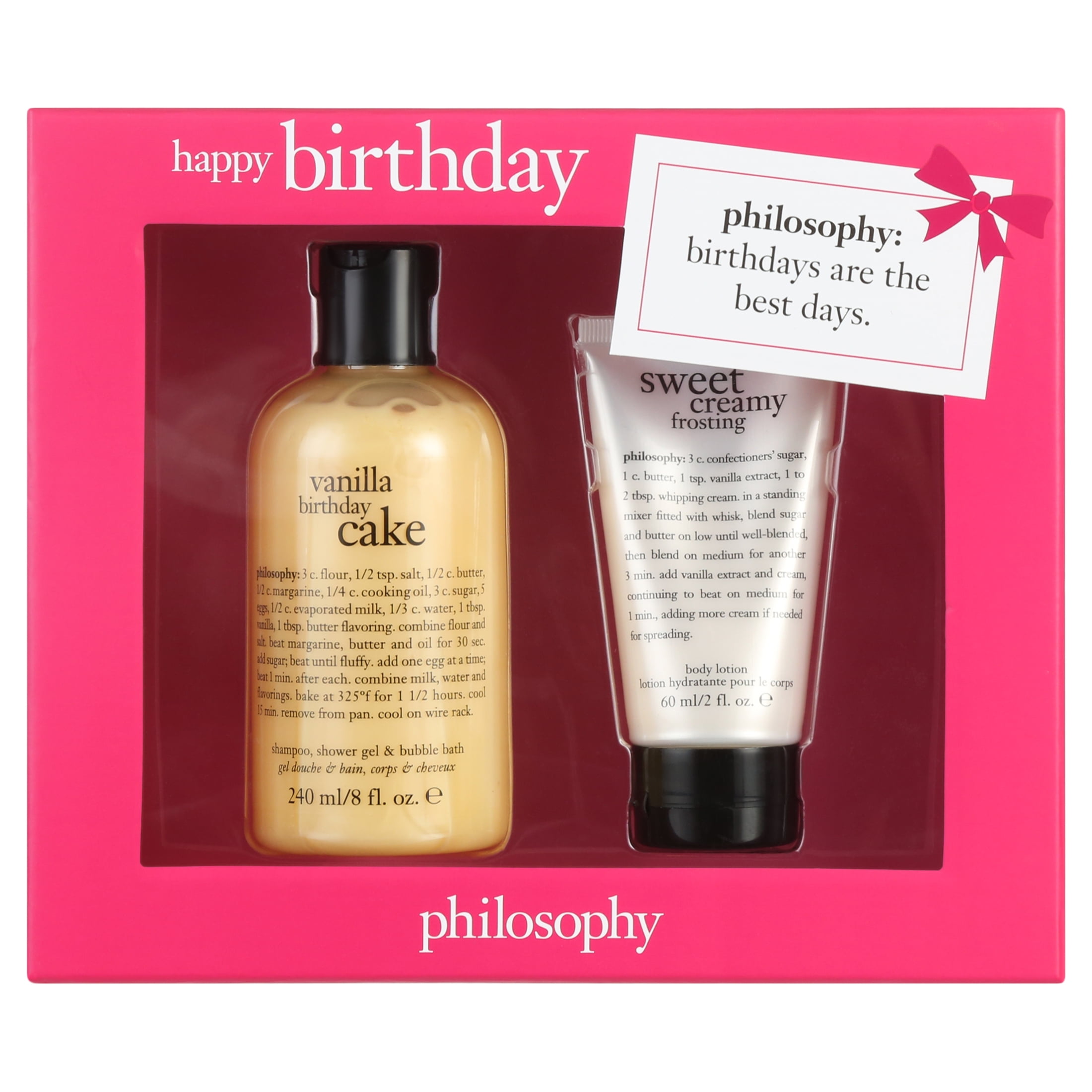 Philosophy Gift Basket & Set,Happy Birthday, 2 Pieces - Walmart.com