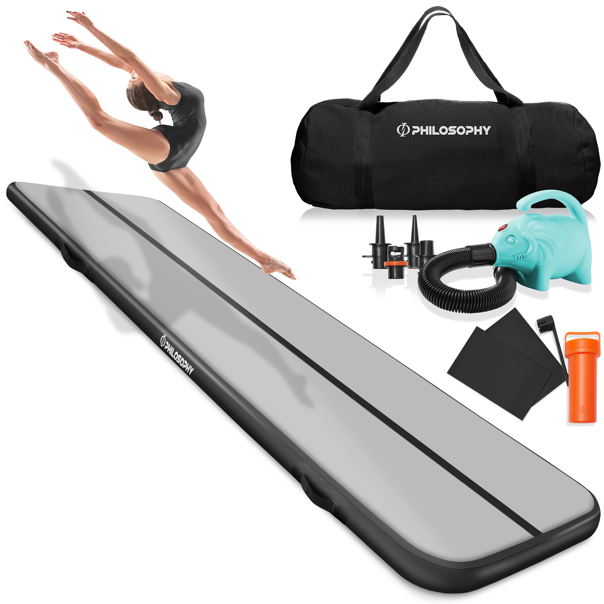 Topcobe Incline Gymnastics Mat Wedge Ramp Gym Tumbling Exercise Mat ...