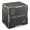 Philosophy Gym 3 in 1 Non-Slip Plyo Box, 20" x 18" x 16", Gray, Fitness ...
