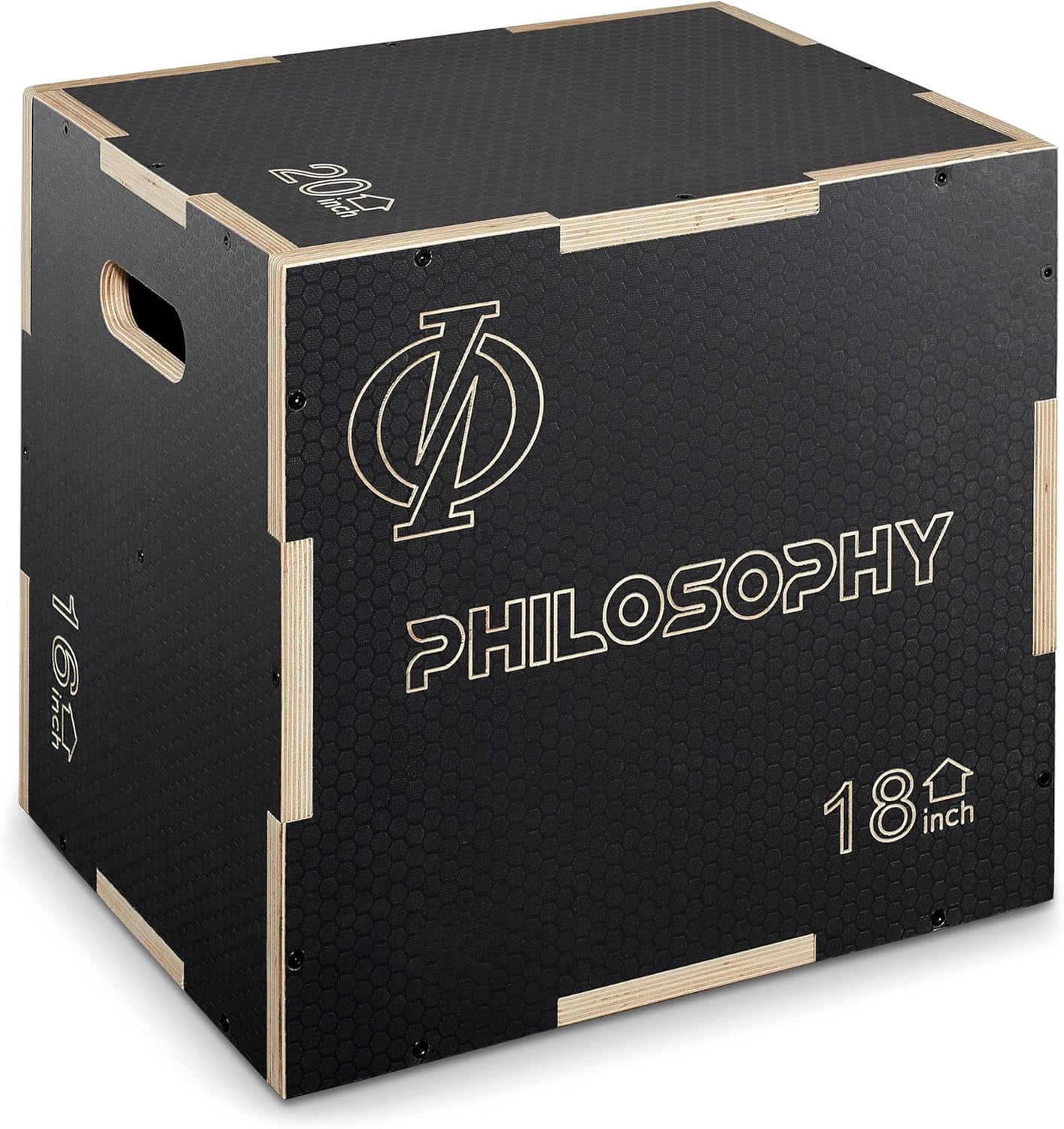 Philosophy Gym 3 in 1 Non-Slip Wood Plyo Box- Jump Plyometric Box for ...