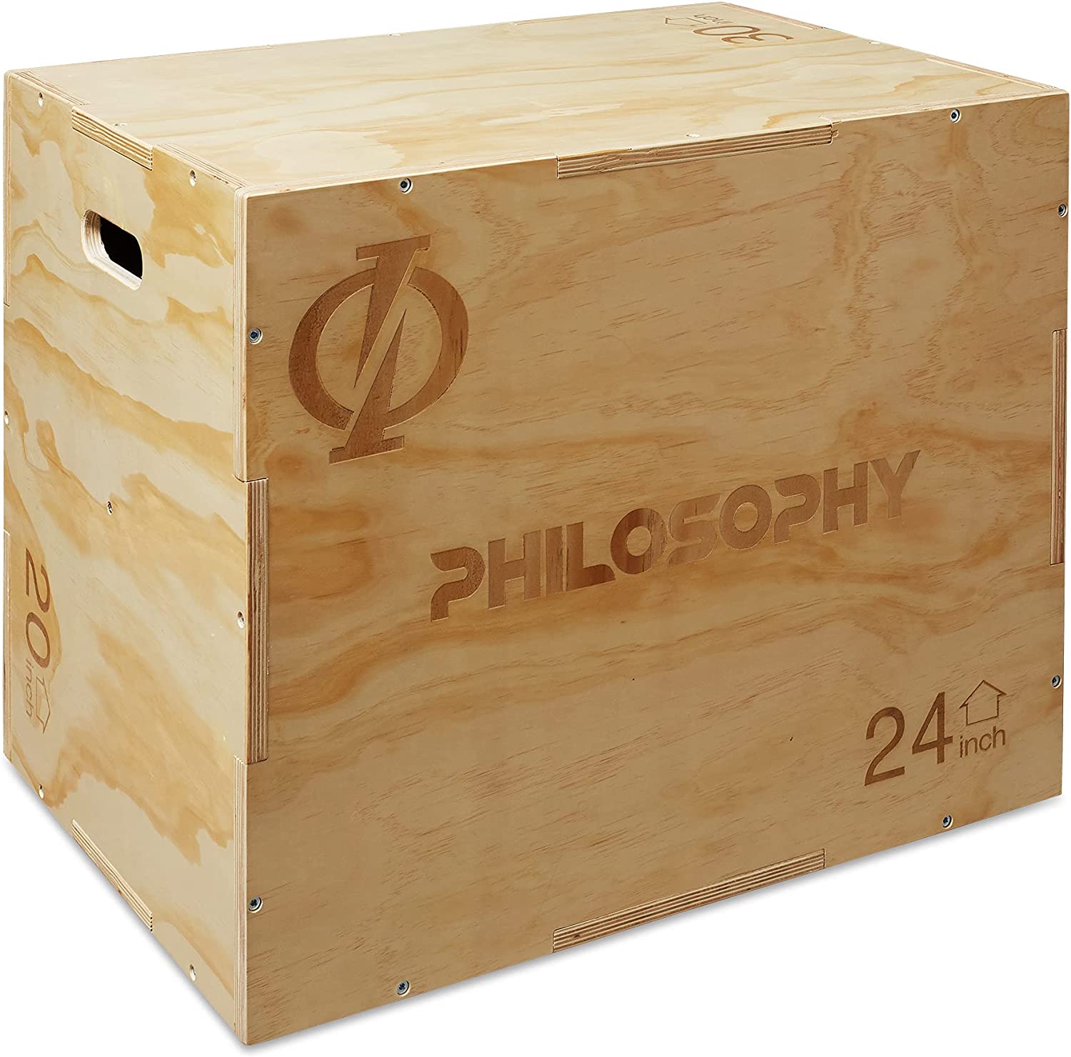 Philosophy Gym 3 in 1 Wood Plyometric Box - Jumping Plyo Box for ...