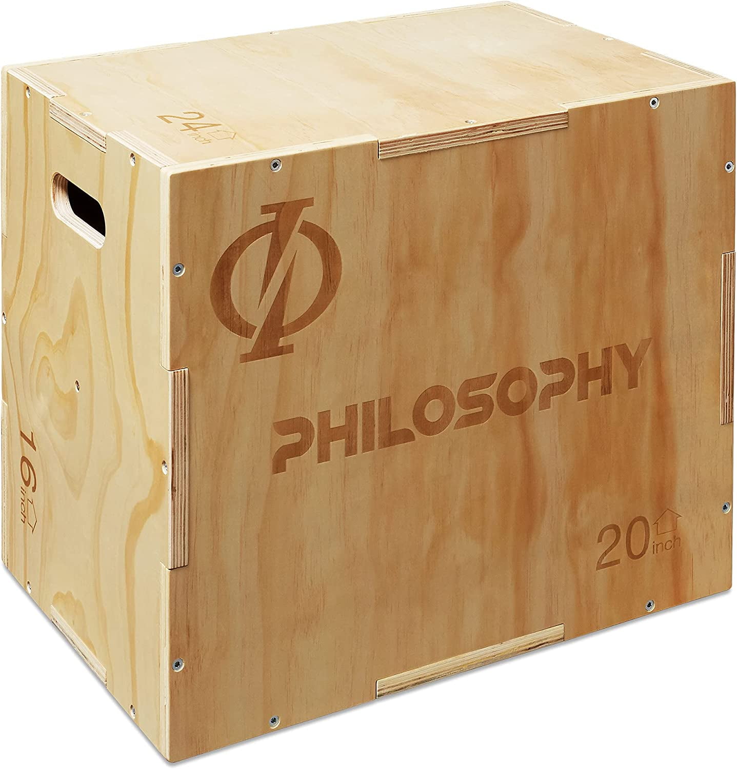 Philosophy Gym 3 in 1 Wood Plyometric Box - Jumping Plyo Box for ...