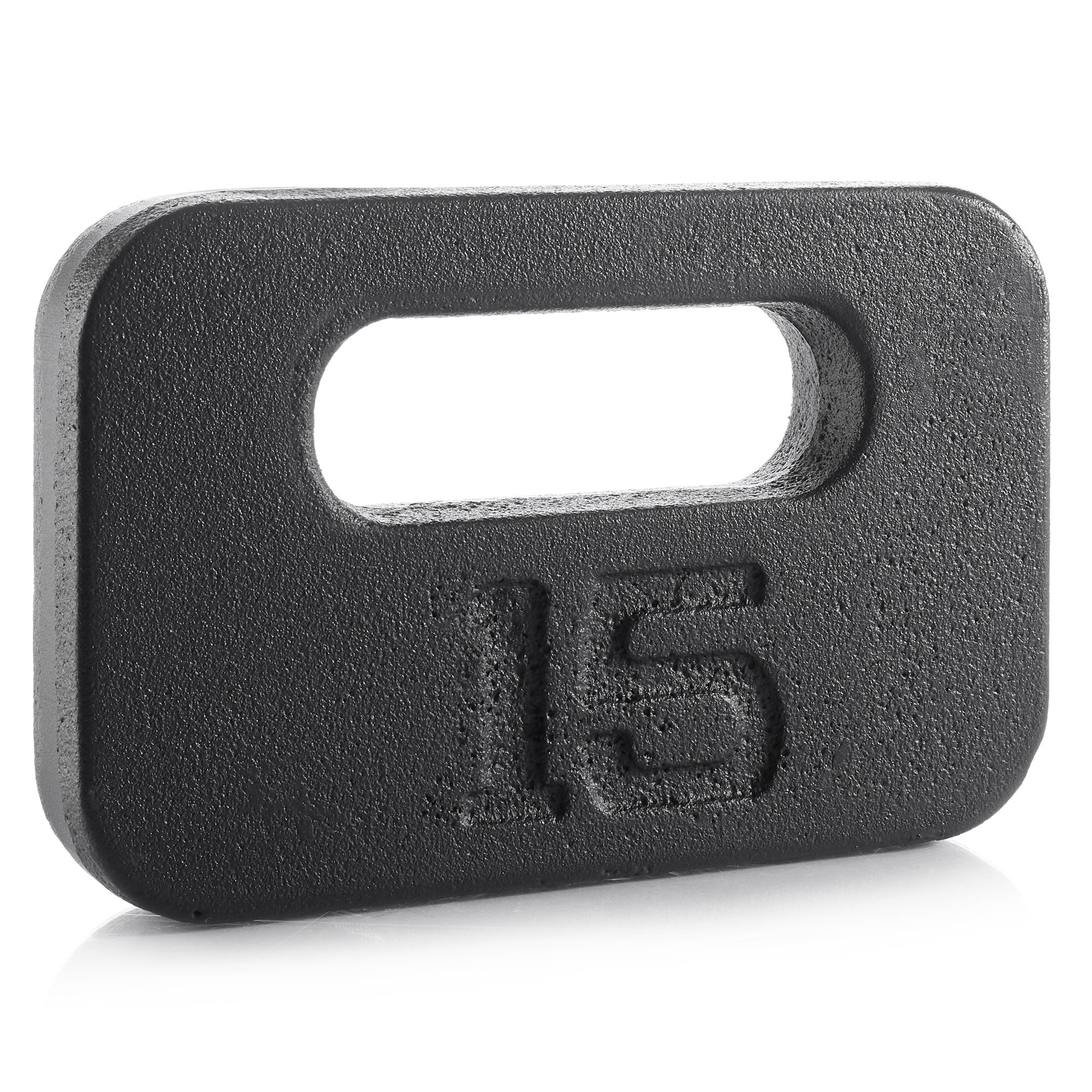 Philosophy Gym Cast Iron Ruck Weight, 15 LB Weighted Plate with Handle ...