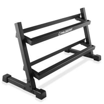 XMark's Two Tier Dumbbell Stand: Heavy Duty Steel Rack with Skid ...