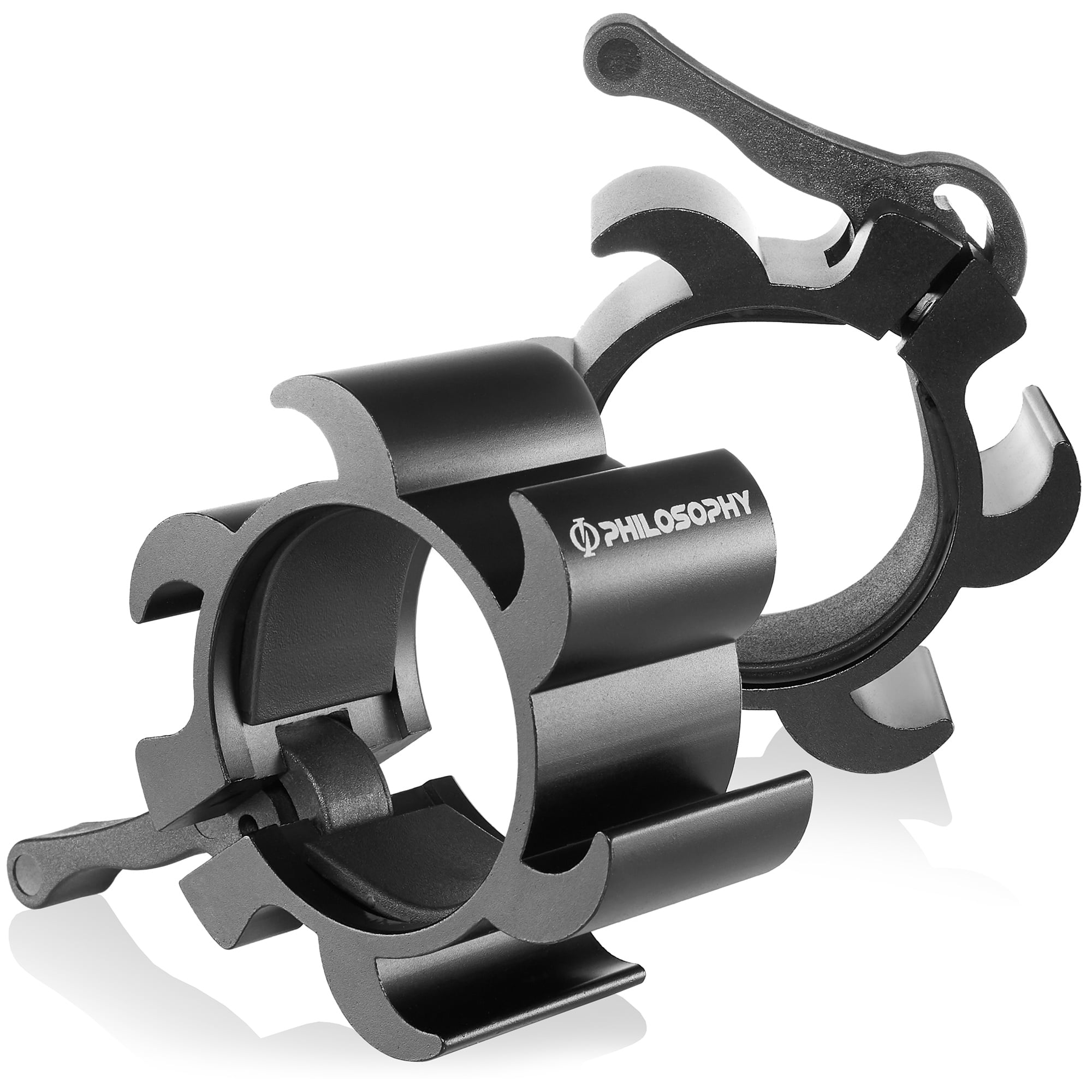 Philosophy Gym Locking Aluminum Barbell Collars, Anti-Slip 2" Olympic ...