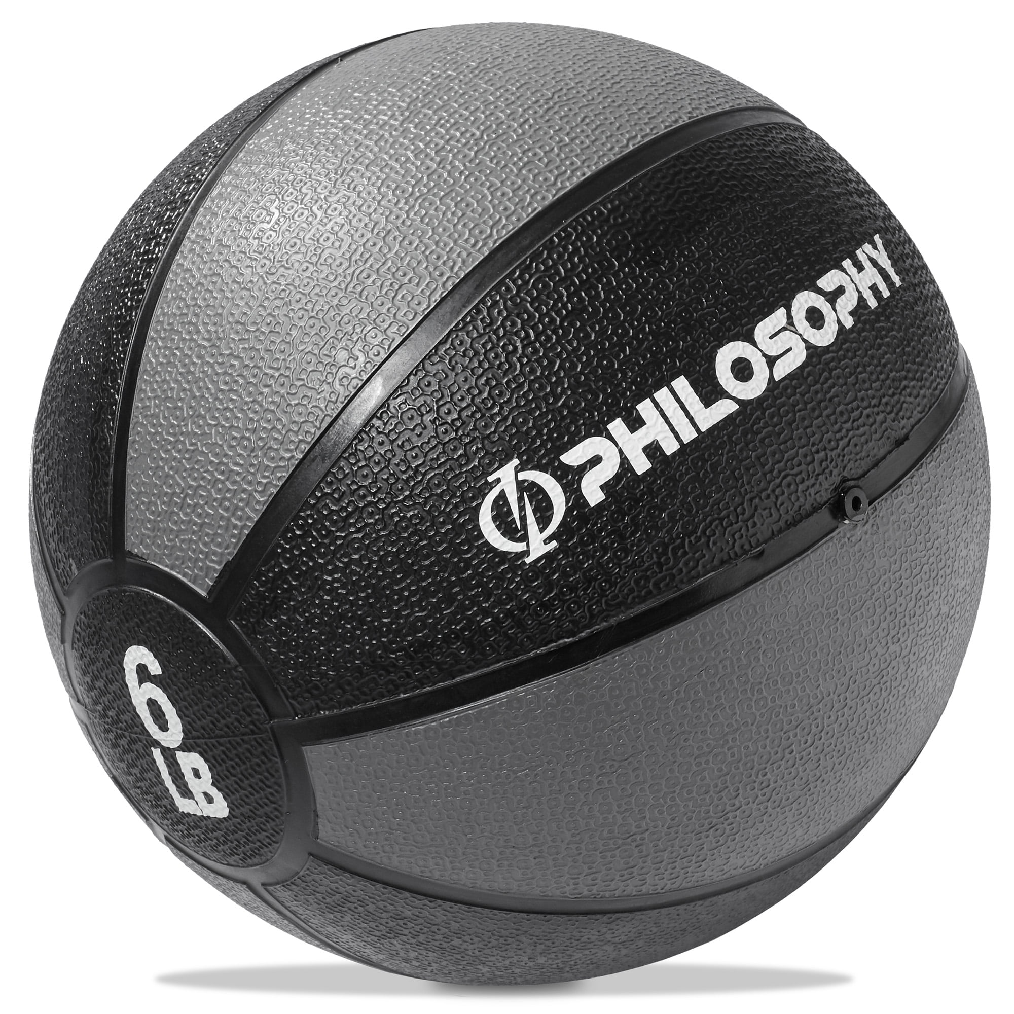 Philosophy Gym Medicine Ball, 6 LB - Weighted Fitness Non-Slip Ball ...