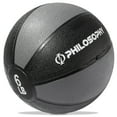Philosophy Gym Medicine Ball, 6 LB - Weighted Fitness Non-Slip Ball ...