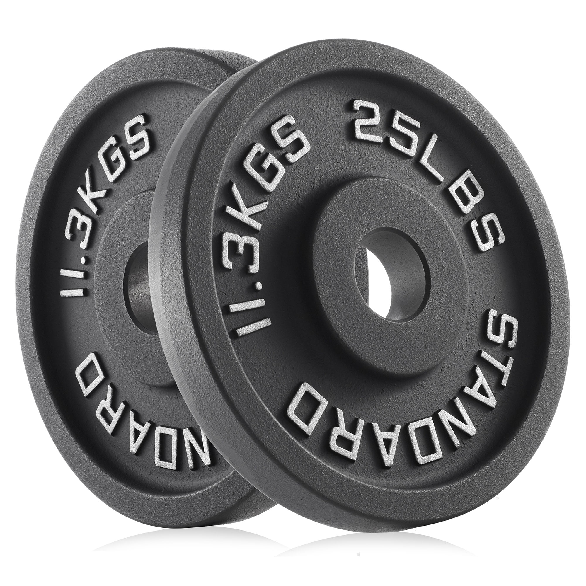 Philosophy Gym Cast Iron Olympic 2-In., Barbell Weight Plate Pair ...