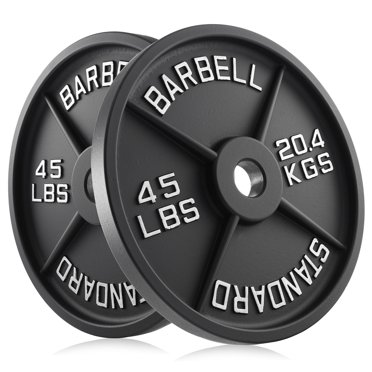 CAP Barbell Gray Olympic Cast Iron Weight Plate, 25 lb - Walmart.com