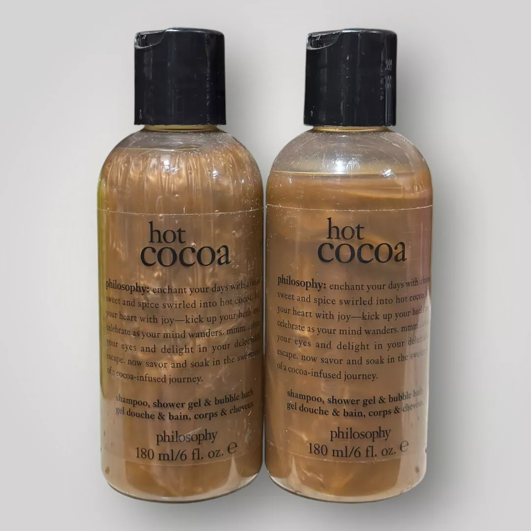 Philosophy Hot Cocoa 3-in-1 Shampoo, Shower Gel & Bubble Bath, 6 oz, Pack of 2 - Walmart.com