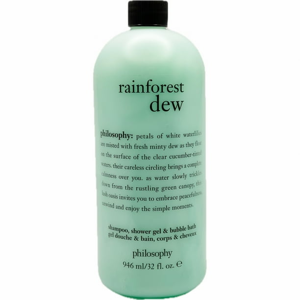 Philosophy Rainforest Dew Shampoo, Shower Gel And Bubble Bath 32 fl. oz ...