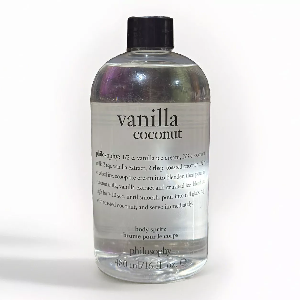 Philosophy Vanilla Coconut Body Spritz Fragrance Spray 16 oz New Sealed+Sprayer - Walmart ...