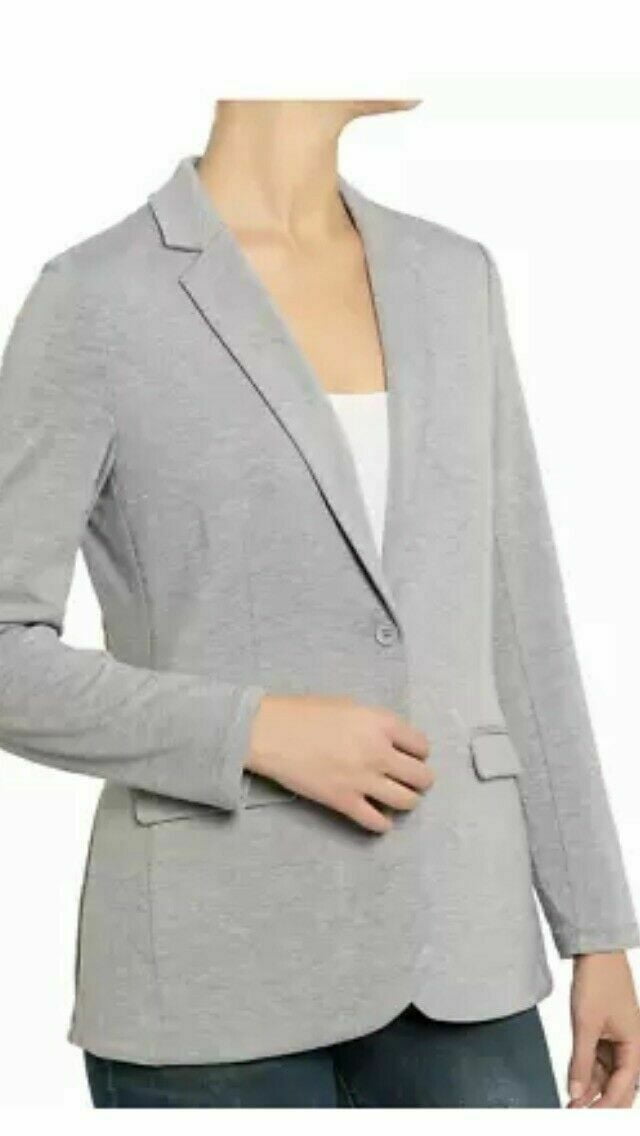 Philosophy Women's Notch Collar Ponte Knit V-Neck Long Sleeve Stretch ...
