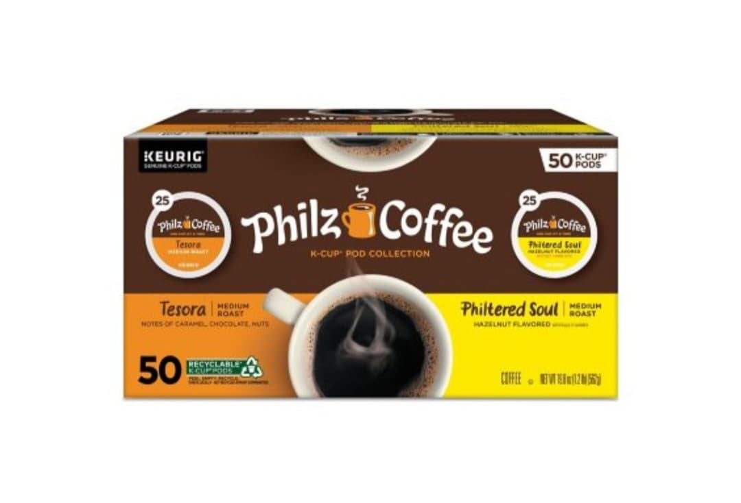Philz Coffee Philtered Soul and Tesora Medium Roast K-Cup Pods, Variety ...