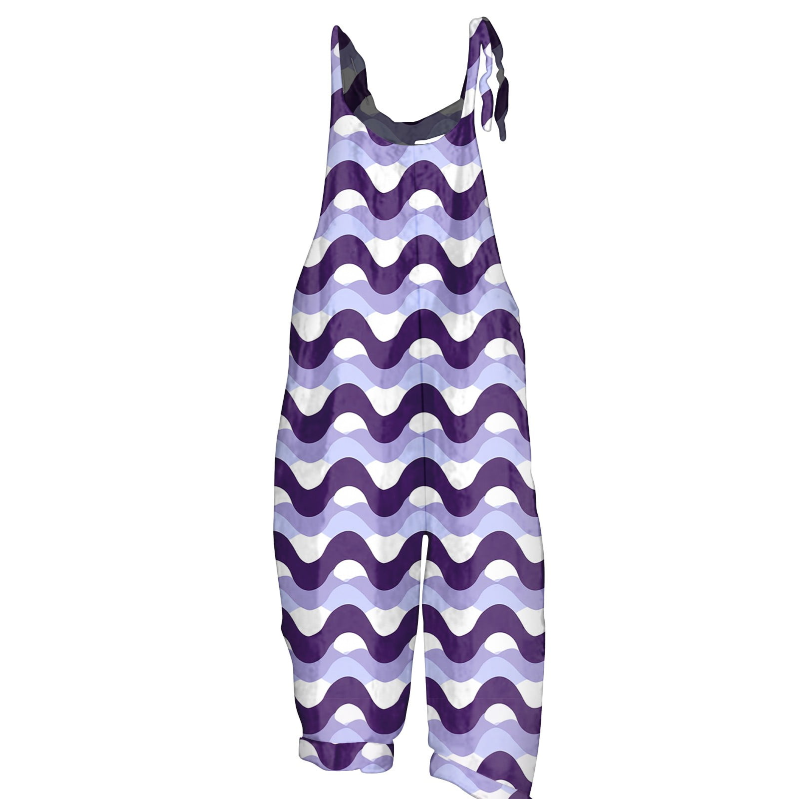 Phina Cute Women 2024 Summer Overalls Trendy Hippie Crew Neck