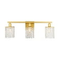 Phineas 3 light Brass and Clear Crystals wall sconce - Walmart.com