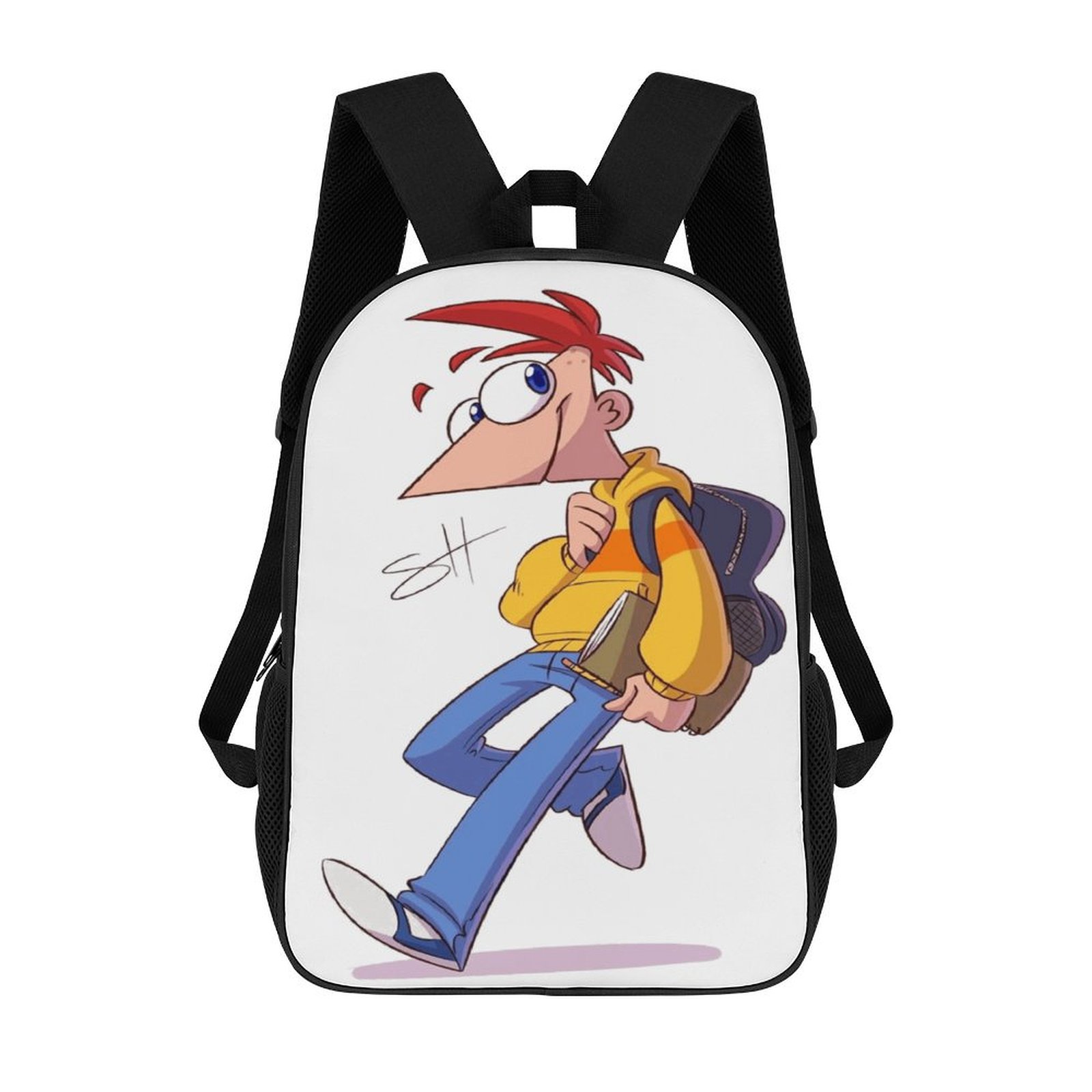 Phineas And Ferb Backpack, 17-inch anime theme backpack - Walmart.com