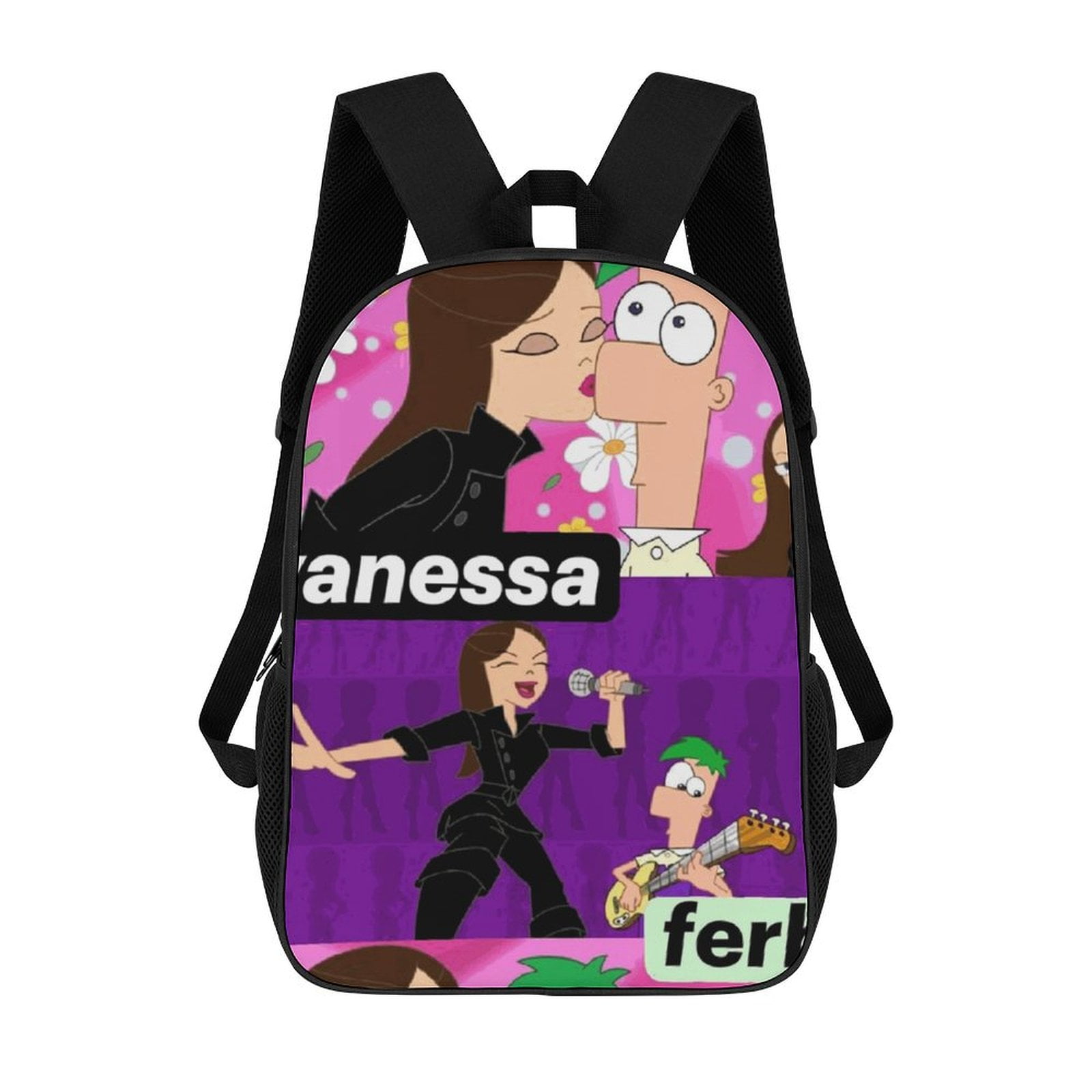 Phineas And Ferb Backpack, 17-inch anime theme backpack - Walmart.com