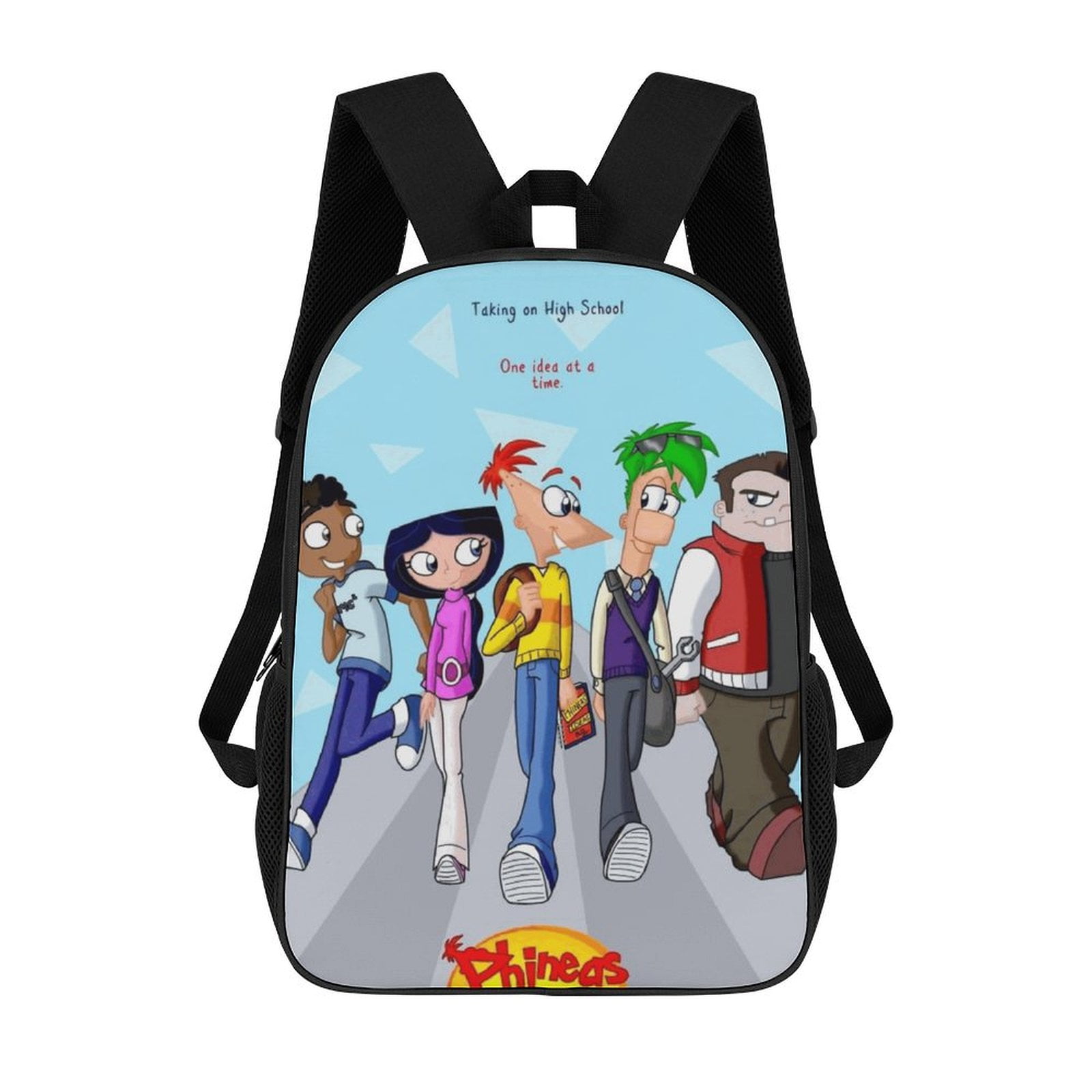 Phineas And Ferb Backpack, 17-inch anime theme backpack - Walmart.com