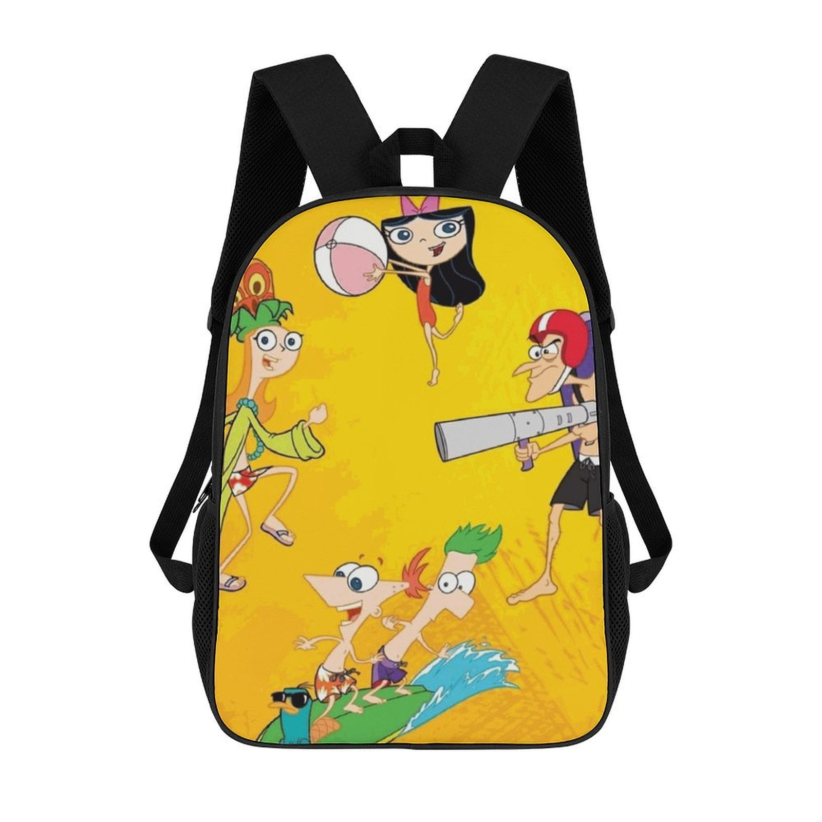 Phineas And Ferb Backpack, 17-inch anime theme backpack - Walmart.com