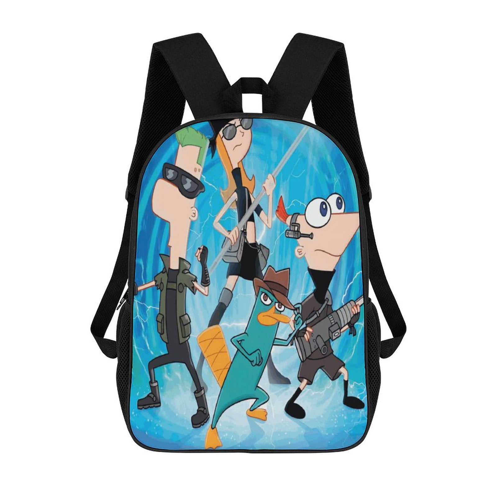 Phineas And Ferb Backpack, 17-inch anime theme backpack - Walmart.com