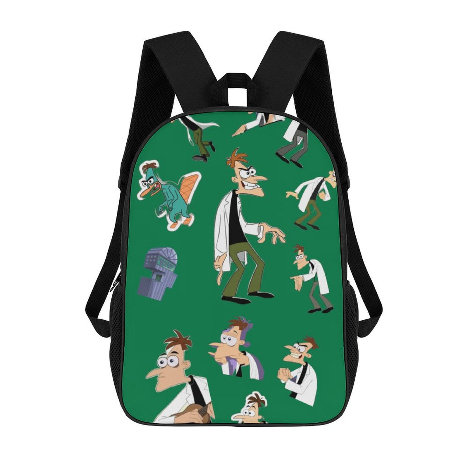 Phineas And Ferb Backpack, 17-inch anime theme backpack - Walmart.com