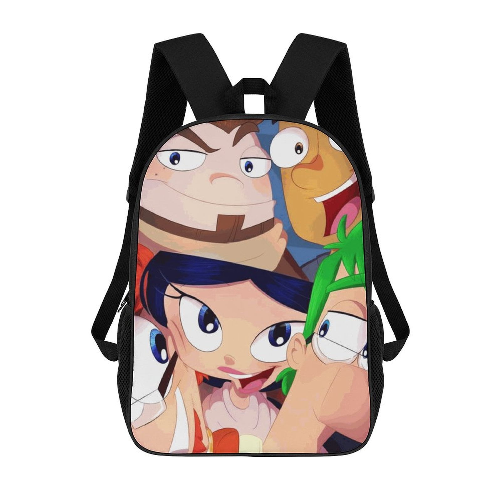 Phineas And Ferb Backpack, 17-inch anime theme backpack - Walmart.com