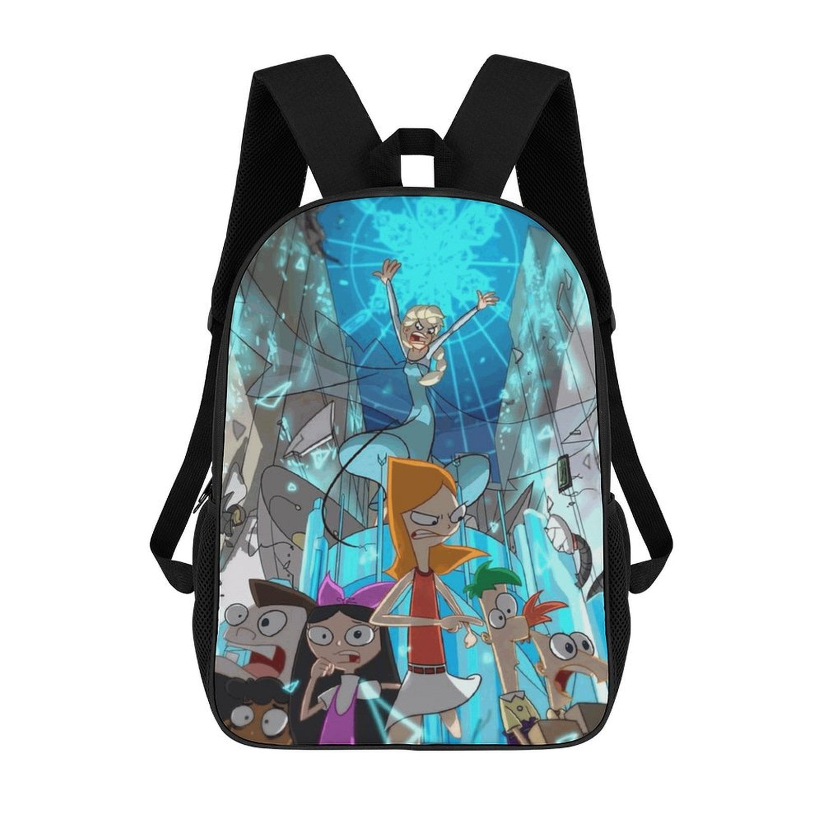 Phineas And Ferb Backpack, 17-inch anime theme backpack - Walmart.com