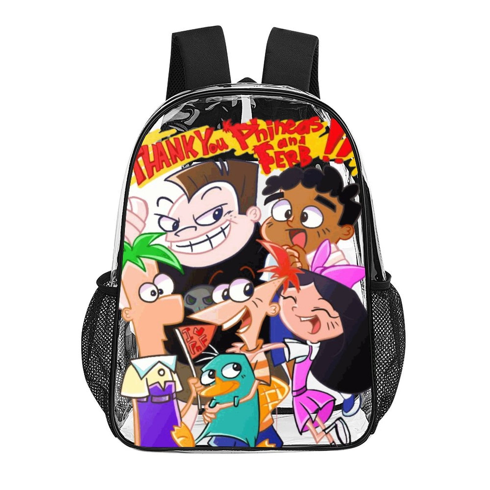 Phineas And Ferb Backpack, 17-inch anime theme backpack - Walmart.com