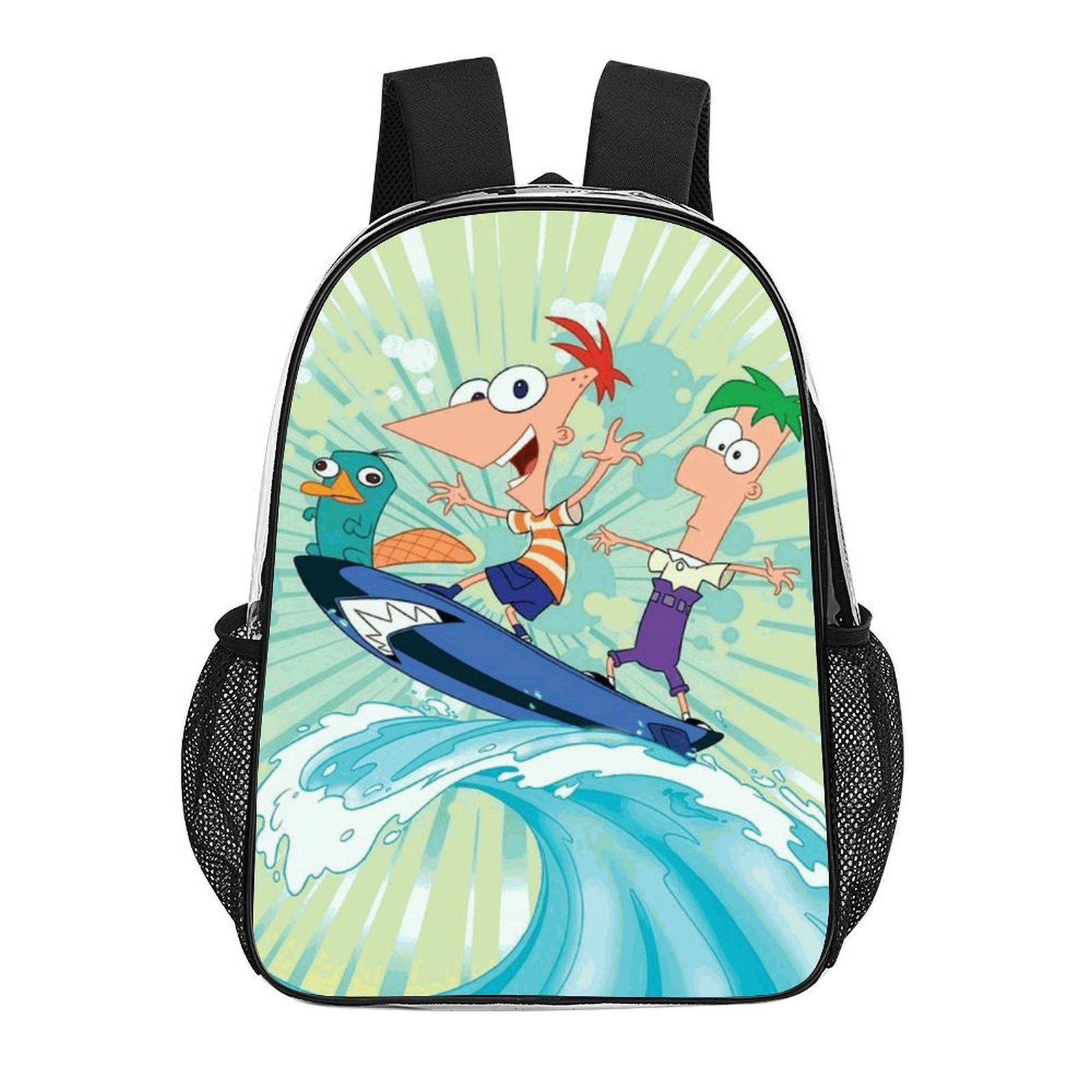 Phineas And Ferb Backpack, 17-inch anime theme backpack - Walmart.com