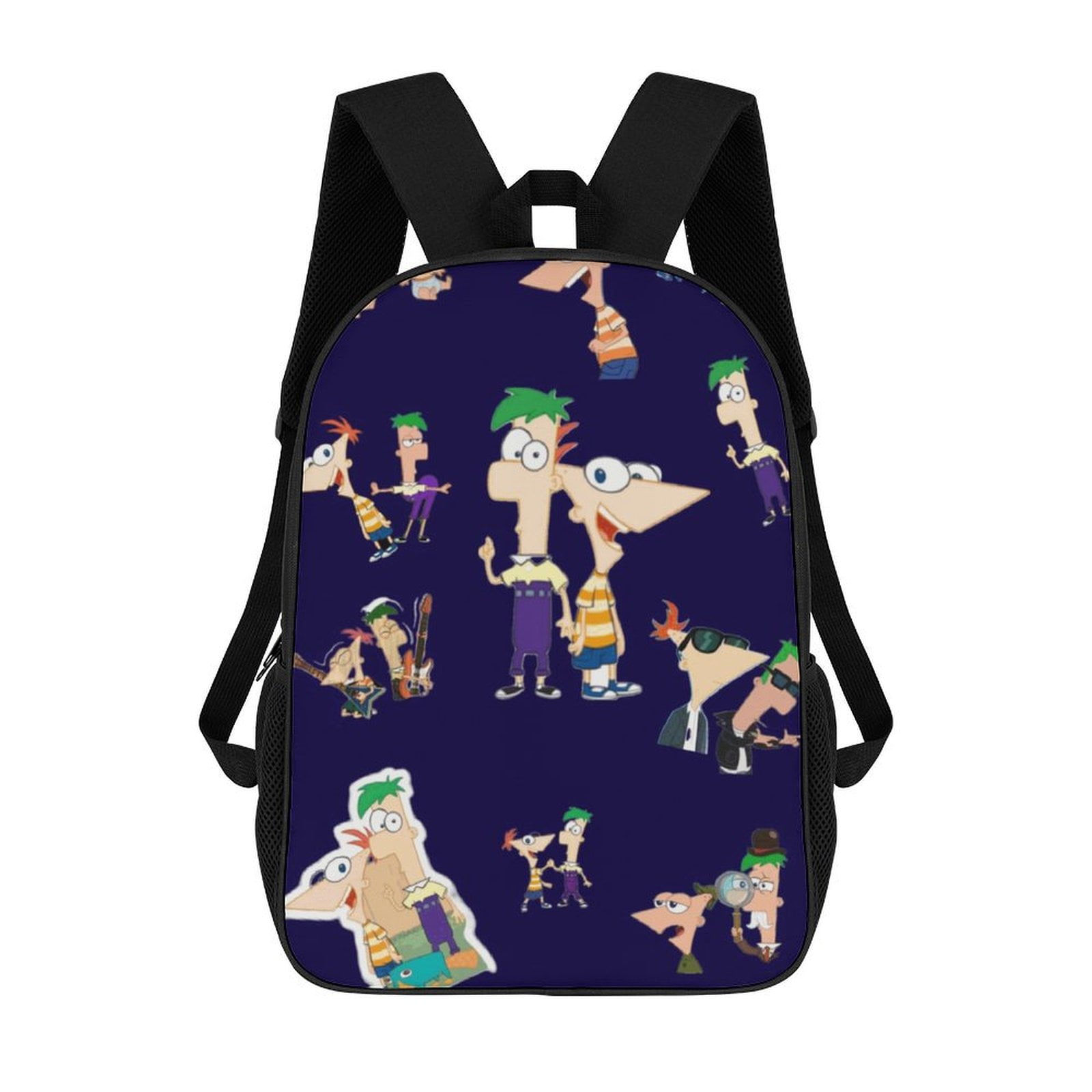 Phineas And Ferb Backpack, 17-inch anime theme backpack - Walmart.com